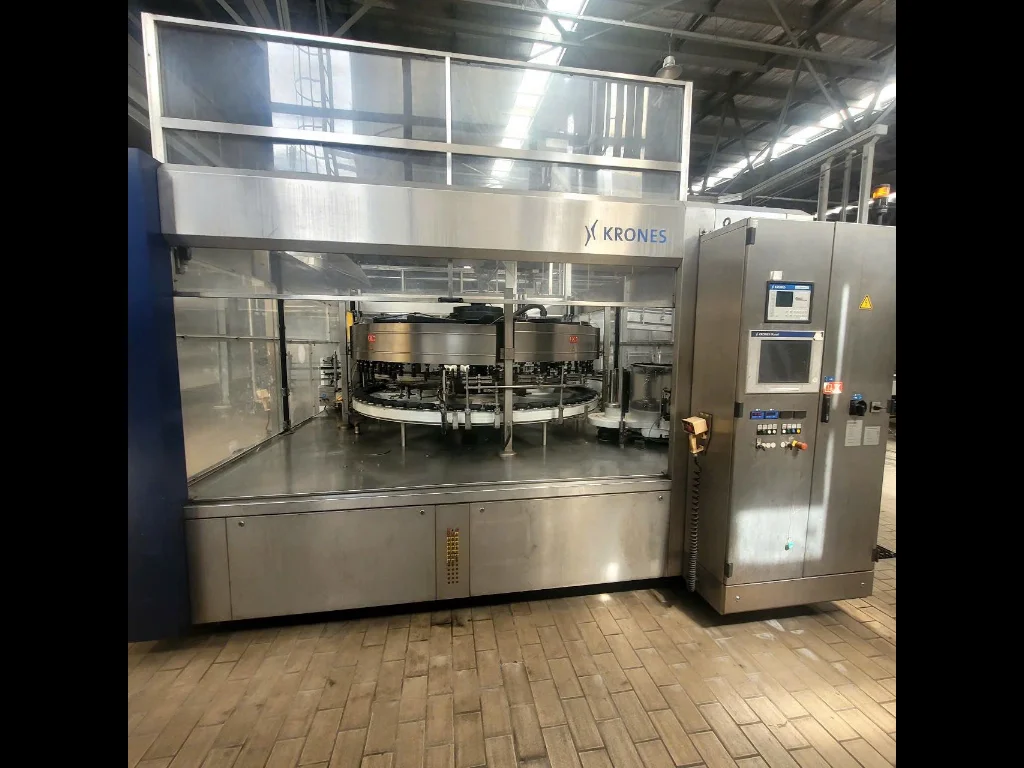 Used krones bottling line for beer in glass 60.000 BPH